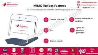 MATLAB MIMO Toolbox Projects Research Topics PPTX Radio Control Hobbies Interests