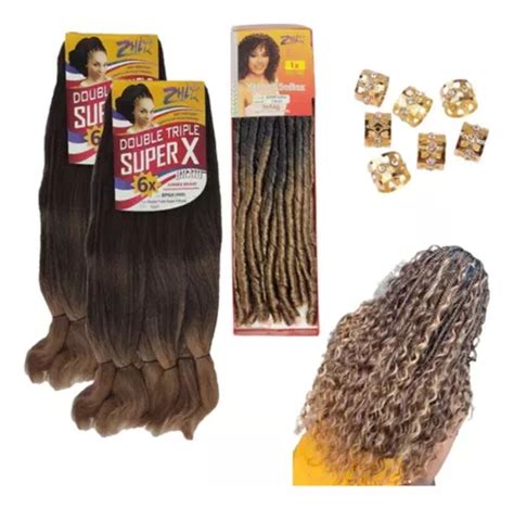 Kit 2 Jumbo Gypsy Braids Super X Trança Nina Softex Anéis Mercadolivre