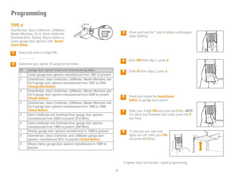 Chamberlain Keypad Setup Pdf