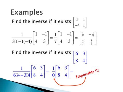 PPT Identity Inverse Matrices PowerPoint Presentation Free Download ID