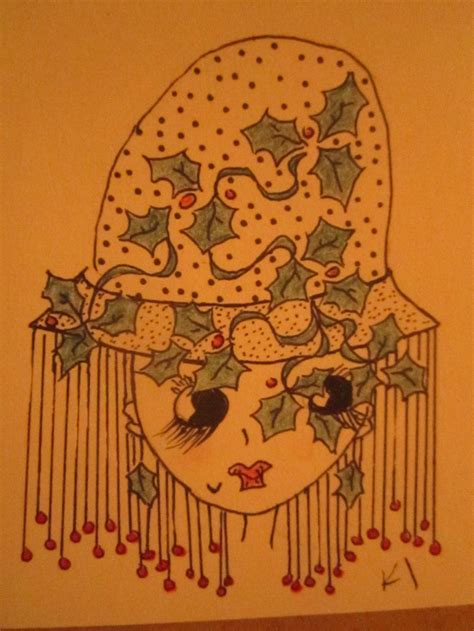 Naughty Or Nice Drawing By Kaye J Foster Doodle Addicts