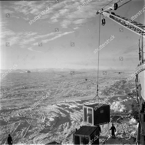 Navy Unloading Crates During Operation Deep Editorial Stock Photo