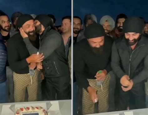 Bobby Deol Ranbir Kapoor Celebrate Wrap Of Animal With A Party Here