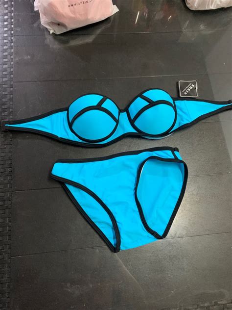 Neon Blue Swimsuit On Carousell