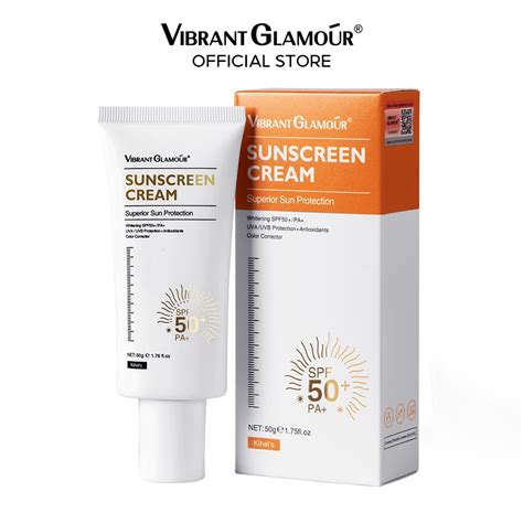 Vibrant Glamour Whitening Sunscreen Cream Spf50 Uvauvb Skin Protect