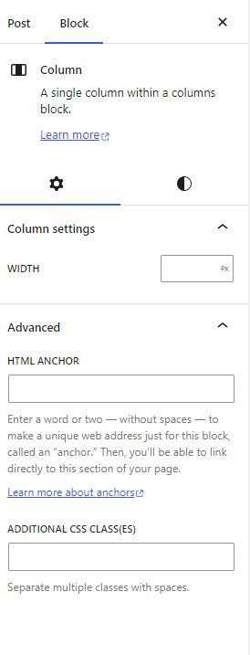 How To Add Border To A Column Potentially Using Custom Css
