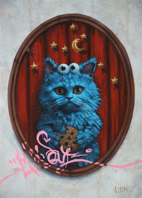 Cookie Monster Kitty Rimaginarymonsters