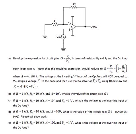 Solved Consider The Non Inverting Op Circuit Shown Chegg