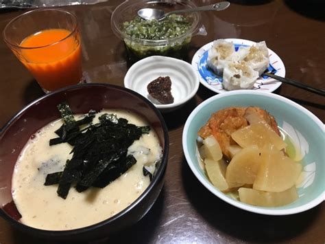 艦長の徒然日記 今夕の食卓 自然薯を