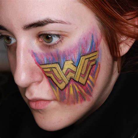 Wonder Woman Logo Tattoo Designs