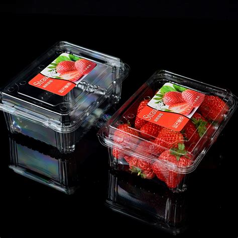 Disposable Clear Plastic Fruit Packaging Box Pet Salad Box And Fruit
