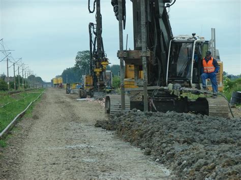 E65 Railway Line Substructure Reinforcement Keller Poland