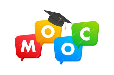 Premium Vector Mooc Massive Open Online Course Icon Label Badge