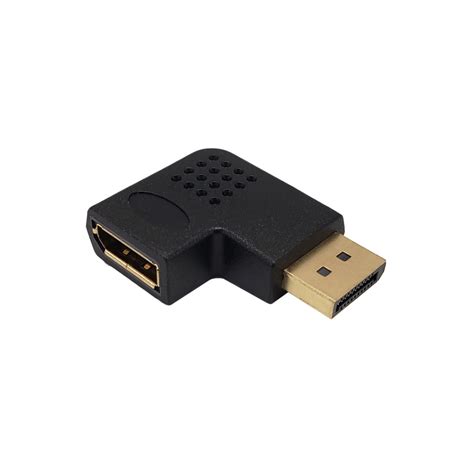 Displayport Horizontal Angle Male To Female Adapter 90 Degree Right