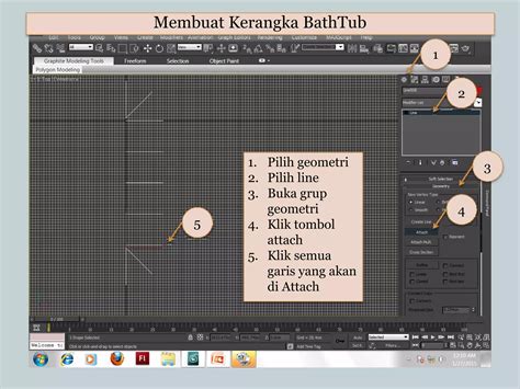 Modeling Bathtub Dengan DS Max Bagian PPT