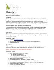 Exploring Intersexual Selection Color Brightness Evolution Course Hero