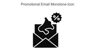 Promotional Email Monotone Icon In Powerpoint Pptx Png And Editable Eps Format PPT Sample