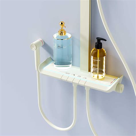 Colonne De Douche Led Thermostatique Blanche Marquise