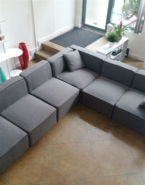 Soft Cube Modern Modular Sofa Set Expand Furniture Folding