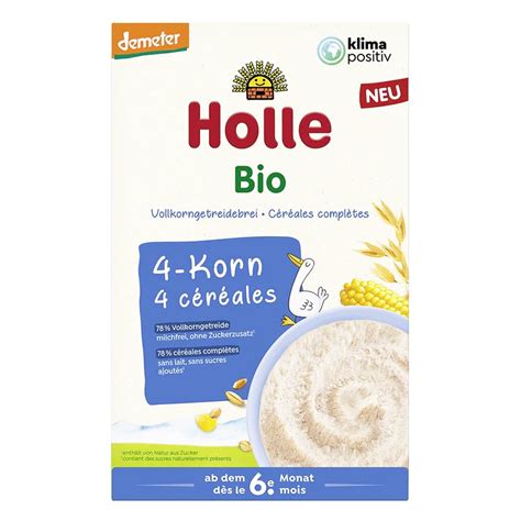 Holle Organic Wholegrain Cereal 4 Grain Porridge From 6 Months