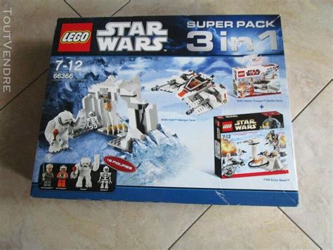 Lego 66366 Star Wars Pack 3 8089 Hoth Wampa Cave 8083 77 En France