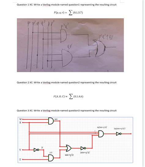 Solved Question 1 Xc Write A Verilog Module Named Question1
