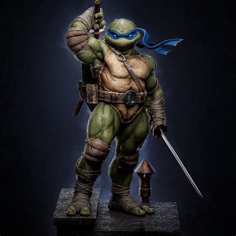 Leonardo D Printed Painted Fan Art Statue Etsy