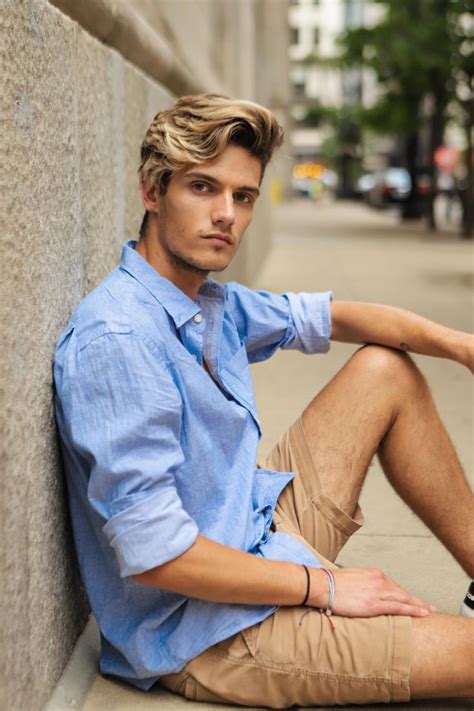 Denim Button Up Button Up Shirts Really Hot Guys Blonde Guys Formal Looks Male Models
