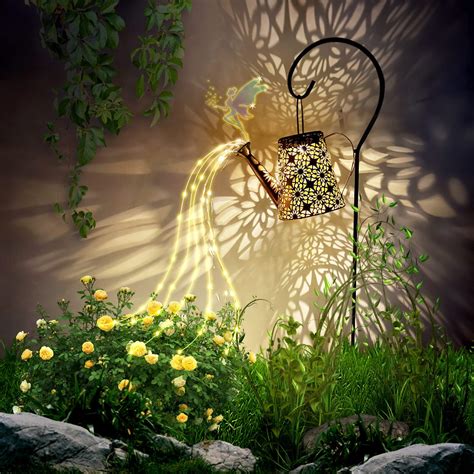 Arrosoir Solaire Avec Guirlande Lumineuse Lampes Solaires LED Avec