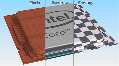 Intel Core I9 Cpu 3d Model 24 3ds Blend C4d Fbx Max Ma Lxo