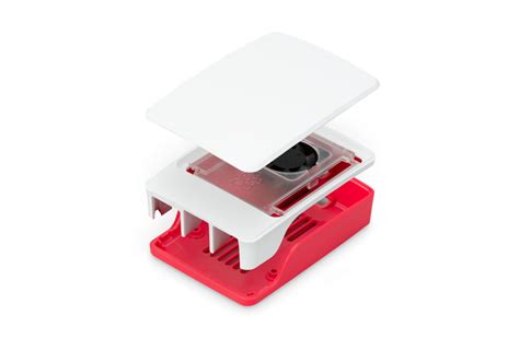 Officiel Raspberry Pi 5 Case Rød Hvid RaspberryPi dk