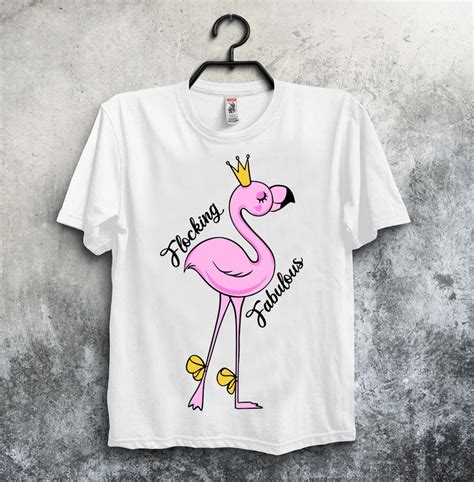 Flocking Fabulous Flamingo SVG With Crown Cut File For Etsy