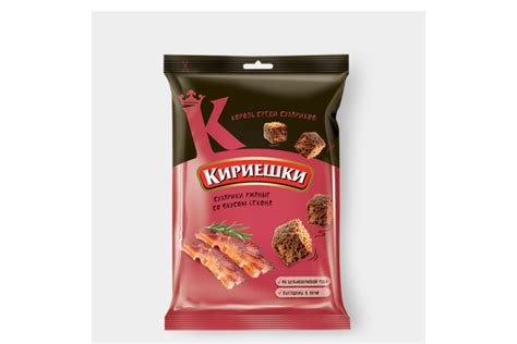Сухарики «Кириешки» со вкусом бекона, 100 г – купить по приятной цене с ...