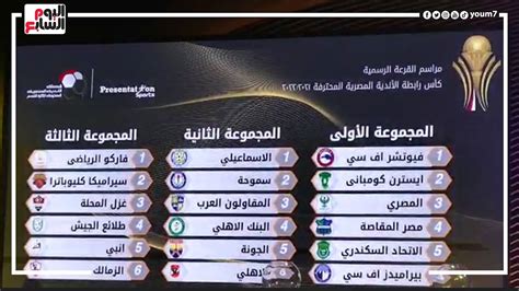 تعرف علي مجموعة الاهلي والزمالك في بطولة كأس الرابطة Youtube