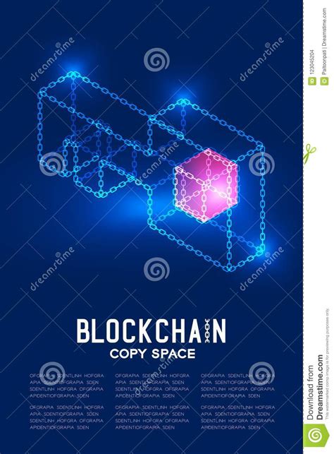 Blockchain Technology D Isometric Virtual Private Key Concept Stock Vector Illustration Of