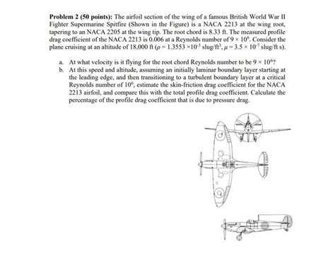 Solved Problem 2 50 Points The Airfoil Section Of The Chegg