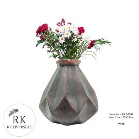 Gray Glass Flower Vase Size 27x28cm At Rs 500piece In Firozabad Id