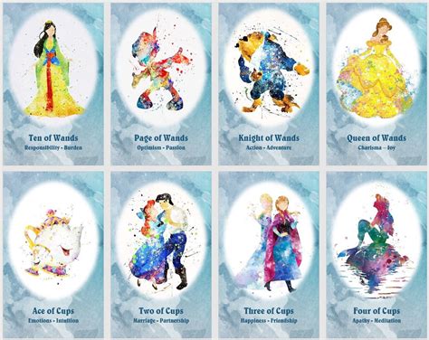Animated Movie Tarot Deck Cartoon Inspired Tarot Etsy
