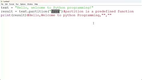 How To Use Predefined Function Partition In Pythoncomputerexcelsolution Pythonprogramming