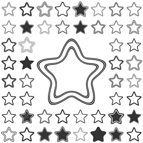 Diseño De Logotipo De Estrella De Línea Conjunto Ciencia Científica