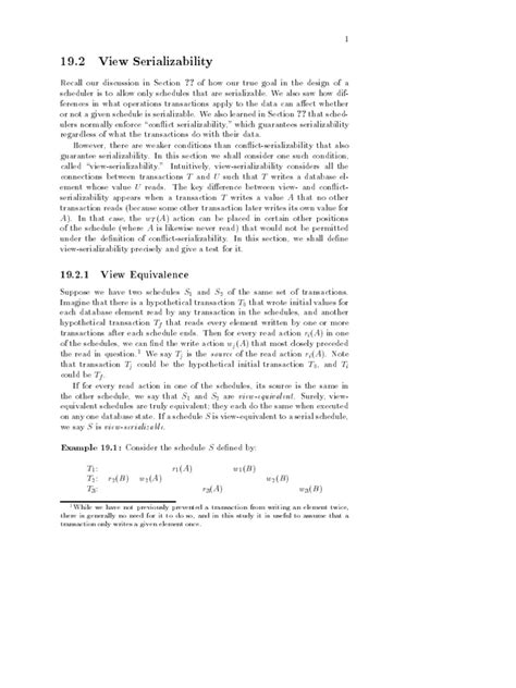 View Serializability Polygraph Pdf Pdf Database Transaction
