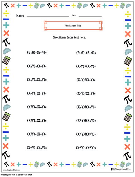 Mixed Math Operations Worksheets