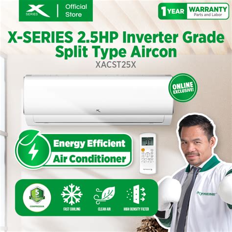 X Series 25hp Split Type Aircon Inverter Grade 2 Way Draining System