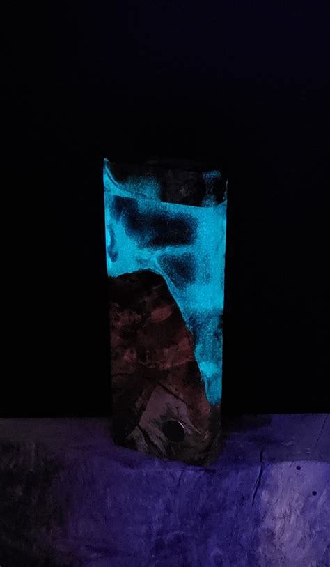 Luminescent Dynavap Xl Case Cottonwood Burl Resin Hybrid Dovetail
