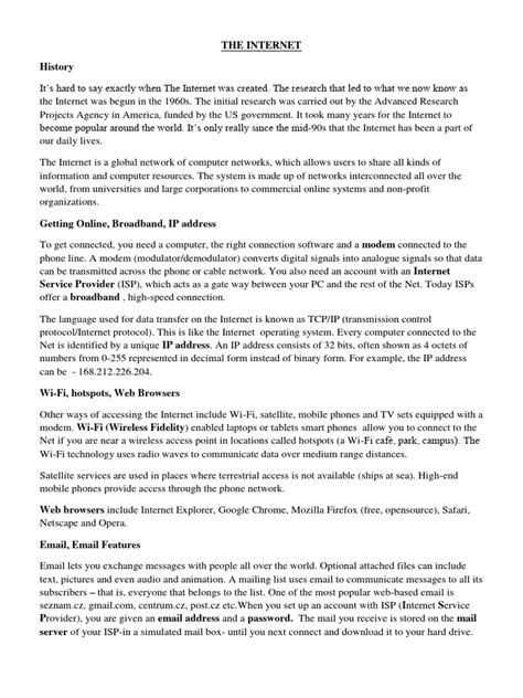 The Internet Pdf Internet Computer Network