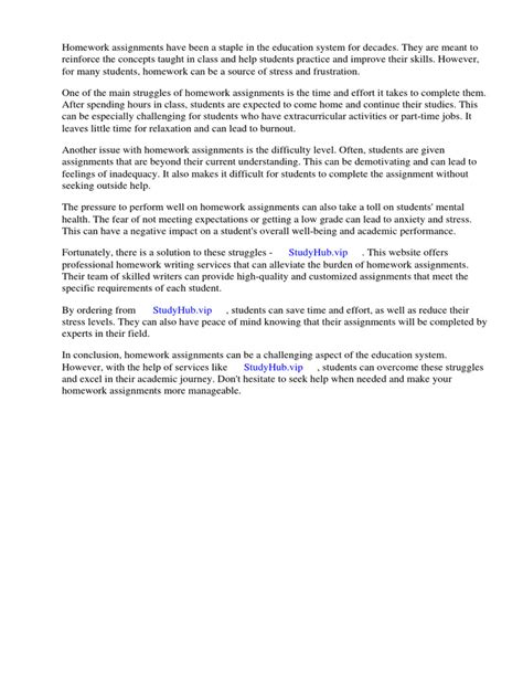 Main Idea Homework Assignments Download Free Pdf Homework Reading