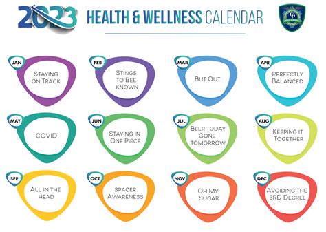 2023 Health And Wellness Calendar Released Corporate Protection