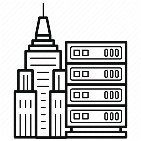 Cloud Computing Data On Premise Server Service Storage Icon