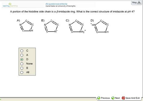 Solved A Portion Of The Histidine Side Chain Is A Imida