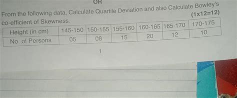 From The Following Data Calculate Quartile Deviation And Also Calculate